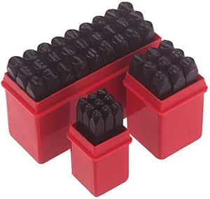 Preamer 3/40.6 cm (5 mm) Alfabeto Punch Tool Letras de Couro Número ...