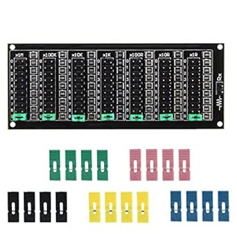 DAOKI Resistor Board 1R - 9999999R Seven Decade Programmable Resistance ...