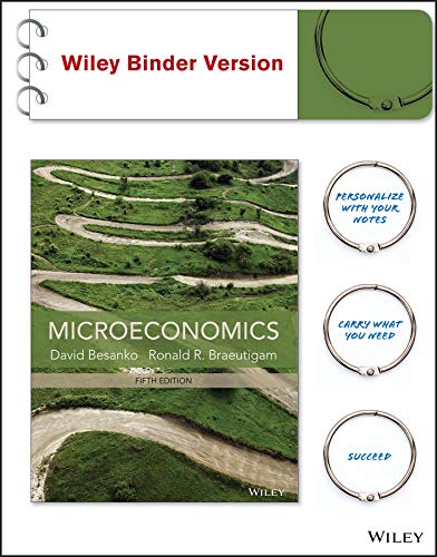 Microeconomics: Besanko, David, Braeutigam, Ronald: 9781118488874 ...