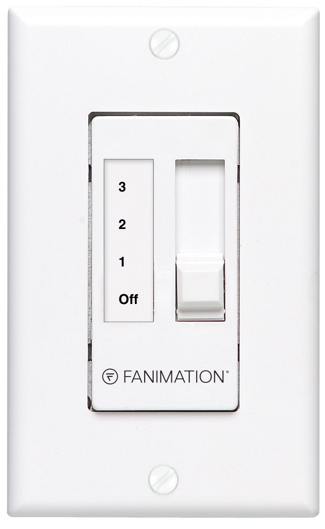 Fanimation CW7WH Ceiling Wall Control, Light for Use with Multiple Fans ...