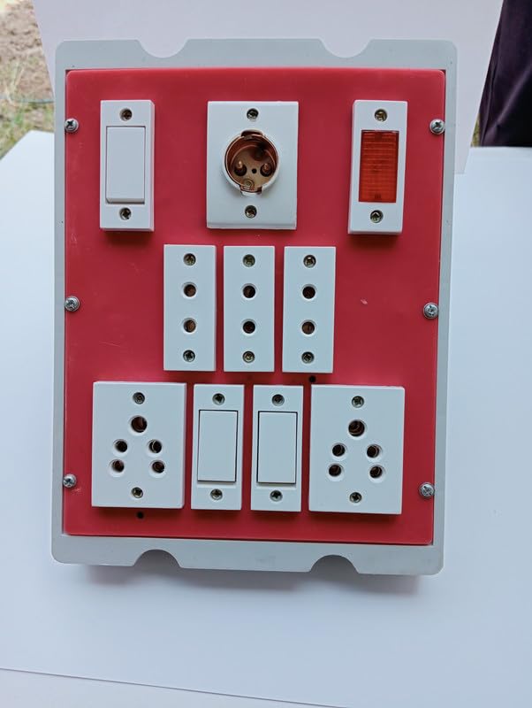 Kvorgo™ Electrical Switch Board 3 Switch 2 Socket 3 Two Pin Socket 1 ...