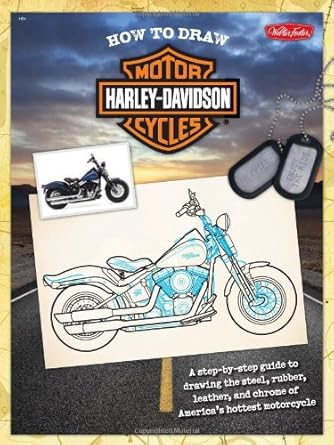 How to Draw Harley-Davidson Motorcycles: A step-by-step guide to ...
