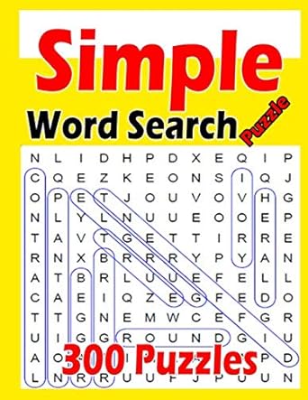 Simple Word Search Puzzle: 300 Puzzles | Amazon.com.br