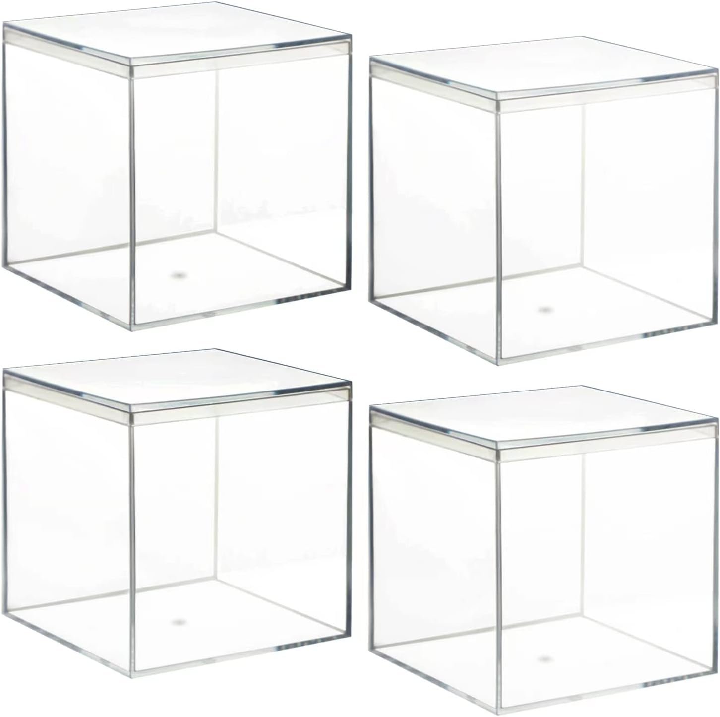 Amazon.com: RSYJ Modern Clear Acrylic Plastic Square Cube 2.5x2.5x2.5 ...