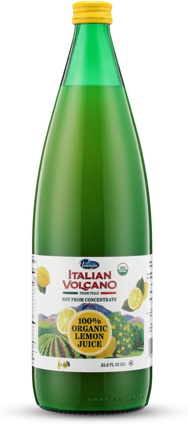 Amazon.com : Volcano Bursts Organic Italian Lemon Juice, 33.8 oz (1 ...