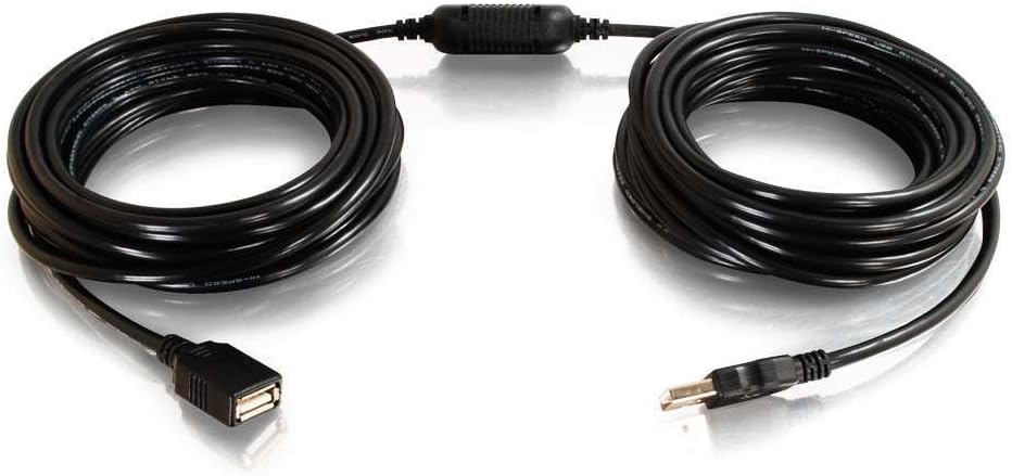 Amazon.com: C2G USB Long Extension Cable, USB Cable, USB A to B Cable ...