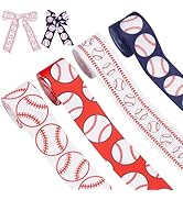 Amazon.com: PH PandaHall 4 Rolls 22 Yard Baseball Ribbons for Craft, 7/ ...