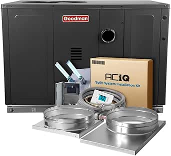 Amazon.com: Goodman 13.4 SEER2 5 Ton 100,000 BTU Natural Gas Packaged ...