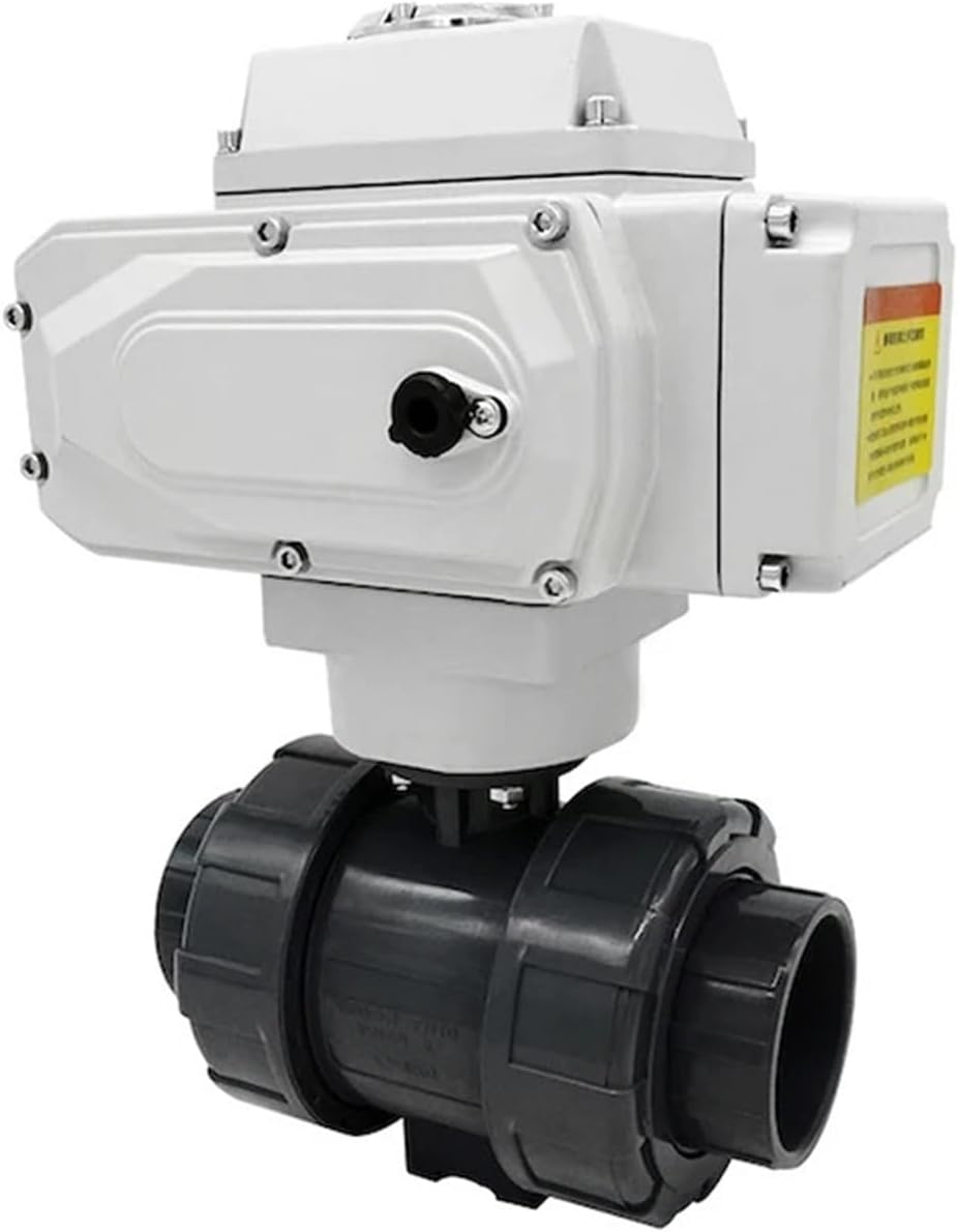 Amazon.com: DN40 Pneumatic UPVC Ball Valve Double Union Pneumatic Valve ...