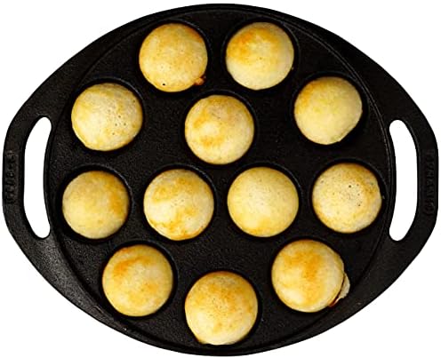 Buy ROSTON Cast Iron Paniyaram Appam Pan Appe Ponganalu Pan Chatti ...