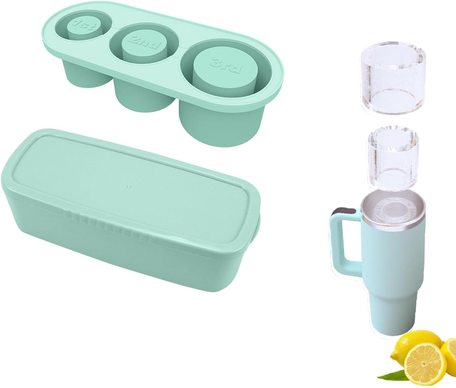 Amazon.com: Fzzhmxxy Upgrade Silicone Ice Cube Tray Compatible with ...