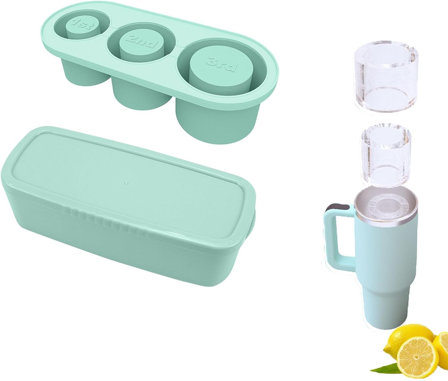 Amazon.com: Fzzhmxxy Upgrade Silicone Ice Cube Tray Compatible with ...