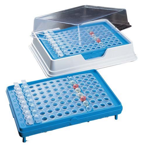 Deltalab M-640 COMBI Rack Box with Lid for PCR, White (Pack of 5 ...