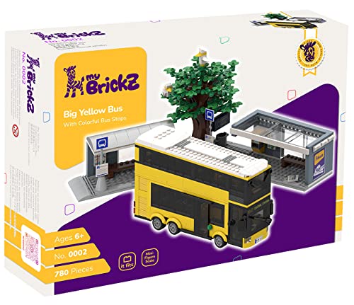 my BrickZ Set 0002 Bus Double Decker with Two Stops and Changeable Tree ...