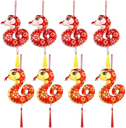 10 Pcs Chinese Year of The Snake Hanging Pendants 2025 Chinese New Year ...