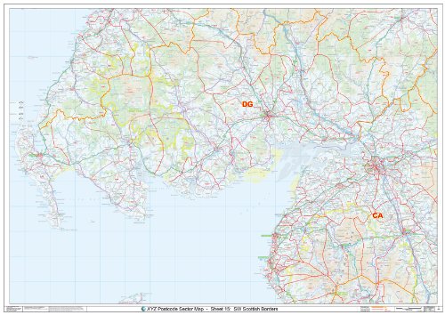 SW Scottish Borders Sectors (Postcode Sector Map): 9781904058274 ...
