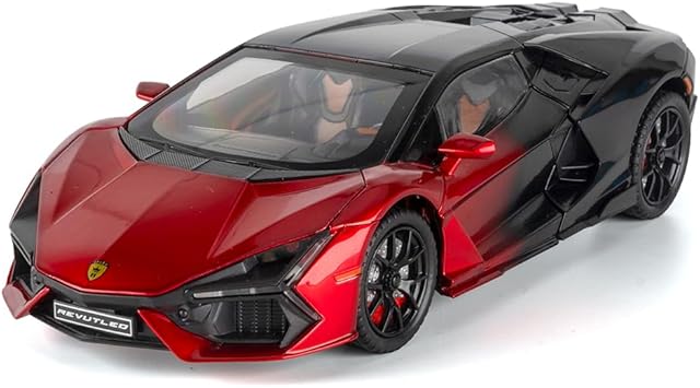 Amazon.com: Alloy Collectible 1/24 Lambo Revuelto Toy Pull Back ...