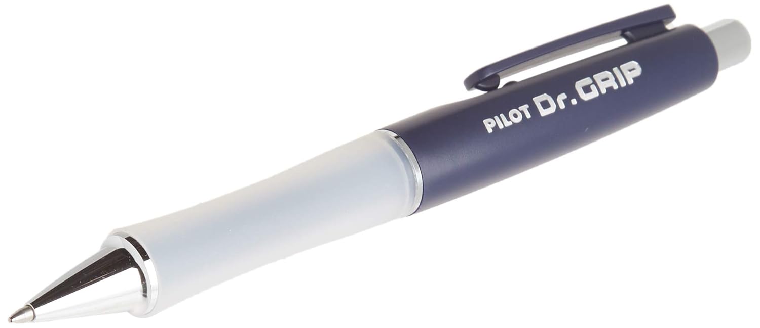 Pilot Dr. Grip Retractable Ballpoint Pen, Medium Point, Navy Barrel ...