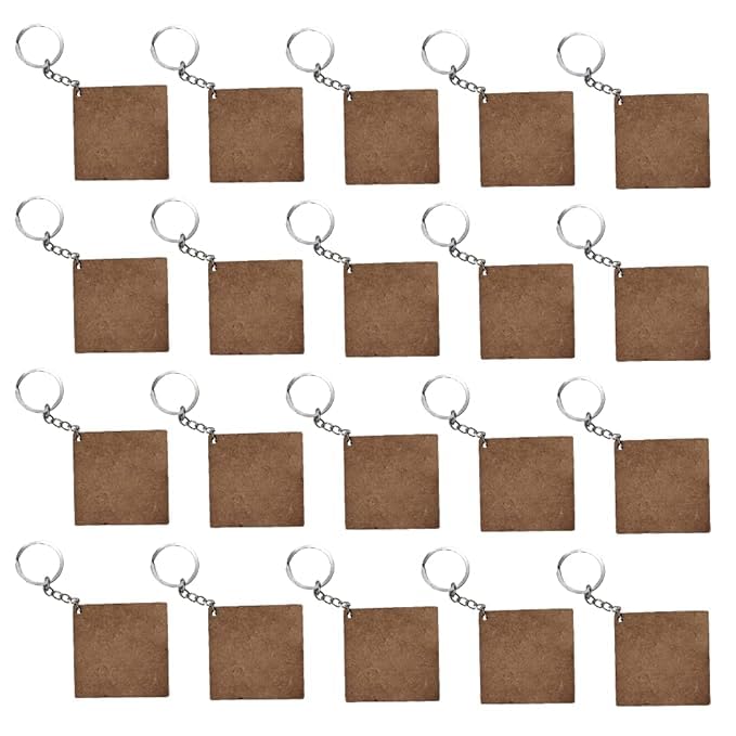 SS Enterprises Key Chains Wood Sheet Craft - MDF Plain Circle-Shaped ...