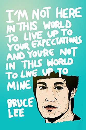 Postergully - Bruce Lee Expectations Quote Wall Art Poster 12 x 18 Inch ...
