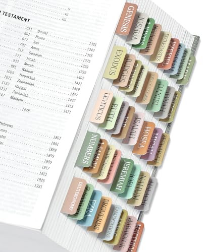 Snapklik.com : Bible Tabs For Women & Men, Laminated Bible Tabs For ...