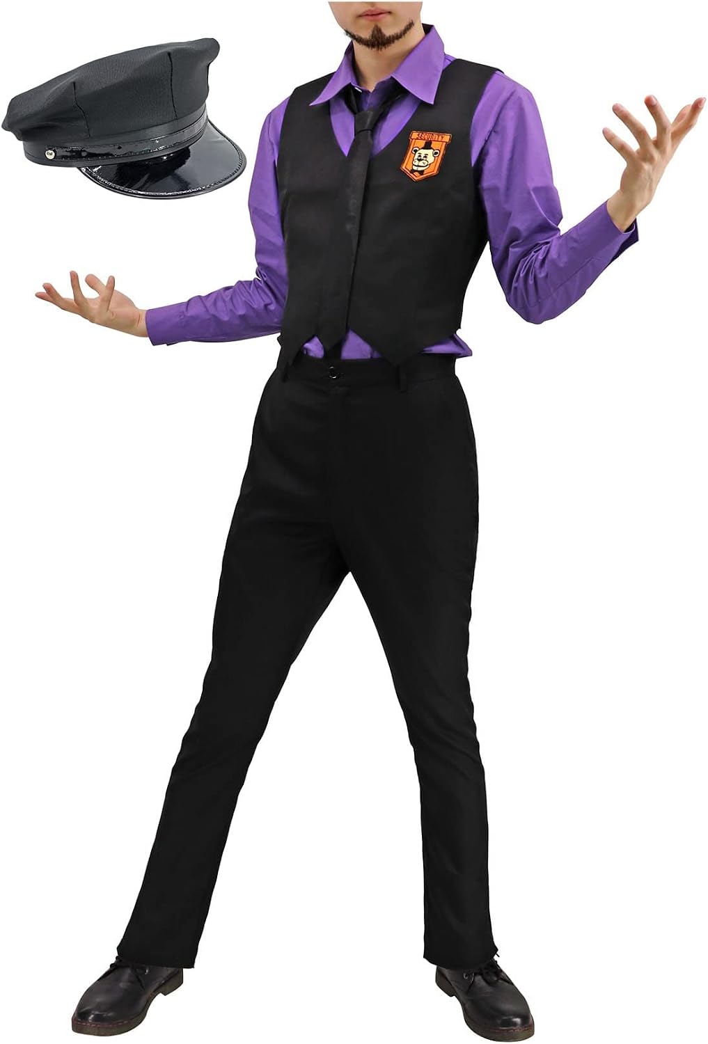 C-ZOFEK Disfraz de cosplay de FNAF de talla EE. UU. con sombrero ...