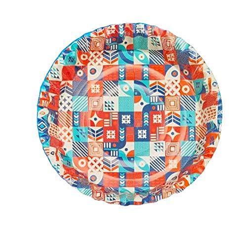 SPOTKLEAN Printed Dinner Paper Plates Party Paper Plates (20pcs/Pack ...