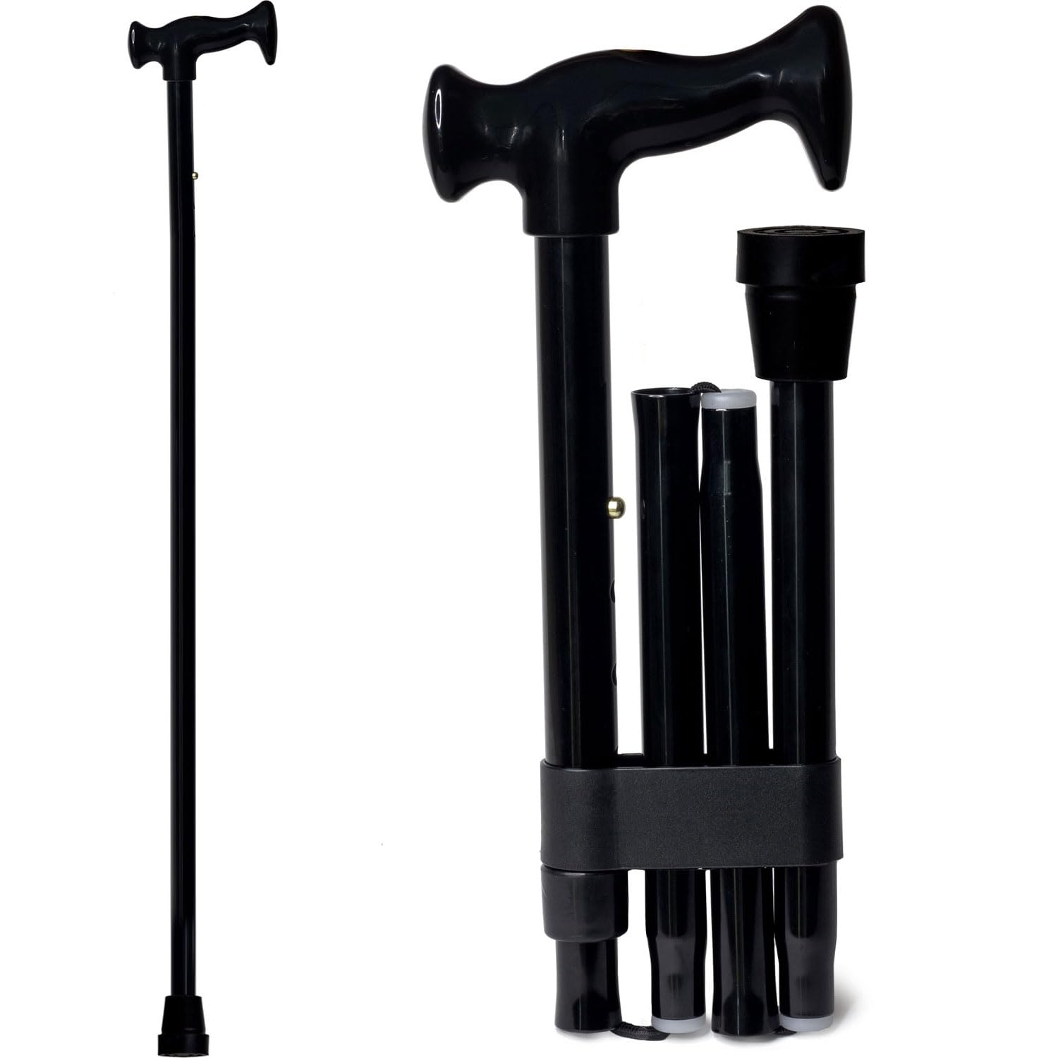 Amazon.com: DMI Adjustable Folding Cane with Ergonomic Handle ...