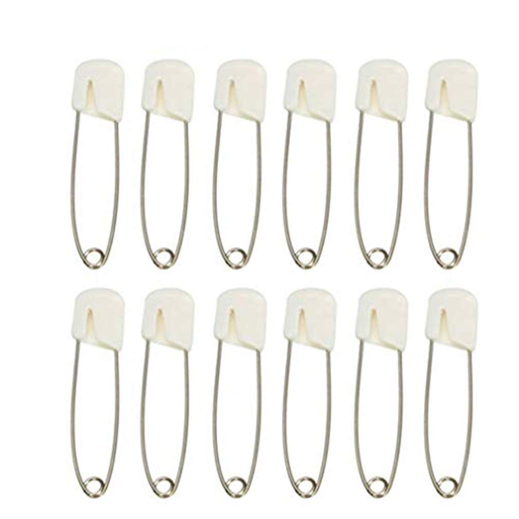 Amazon.com : 20pcs Plastic Head Baby Diaper Safety Pins 4cm Cloth ...