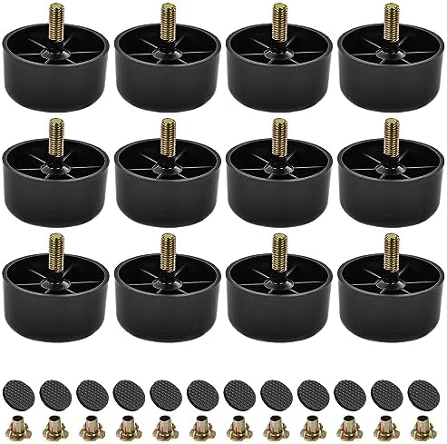 Amazon.com: TCHOSUZ 1.2 inch / 3cm Plastic Furniture Legs, Pack of 12 ...