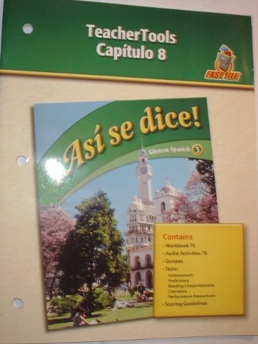 Amazon.in: Buy Asi se dice: Capitulo 8 TeacherTools (Glencoe Spanish 3 ...