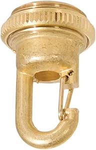 Amazon.com: B&P Lamp® Solid Cast Brass Screw Collar Loop with Fast Snap ...