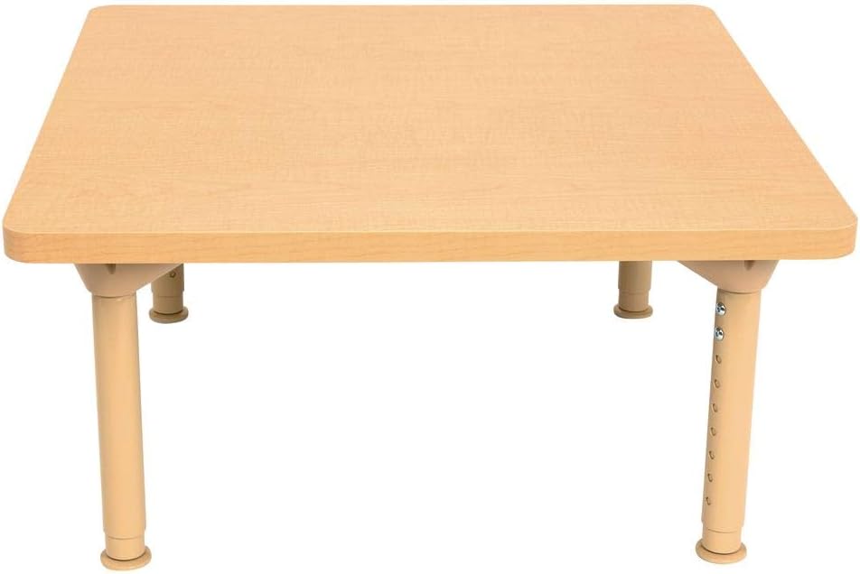 Amazon.com: Environments 30-inch Square Table with Adjustable Metal ...