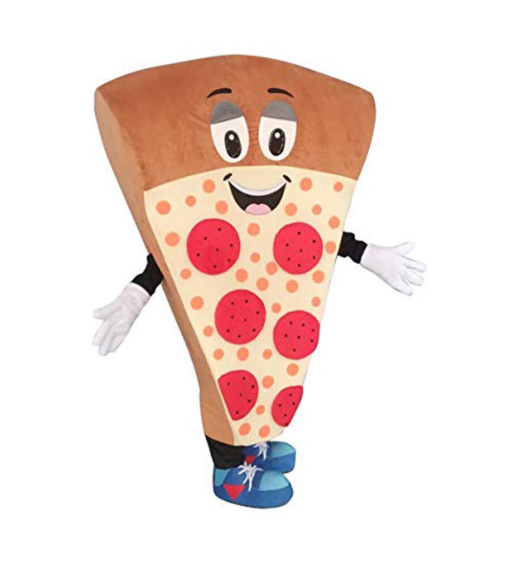 Amazon.com: Krister Cute Pizza Mascot Costume Adult Halloween Costume ...