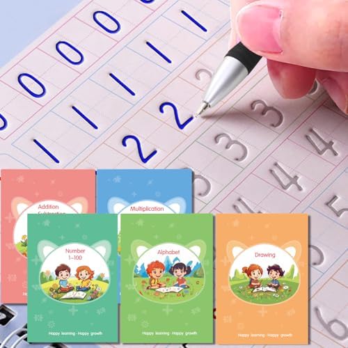 Amazon.com: Magic Ink Copybooks for Kids Reusable Handwriting Workbooks ...