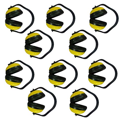 Homini PVC & Plastic Hearing Protection Ear Muffs (Yellow), Pack Of 10 ...