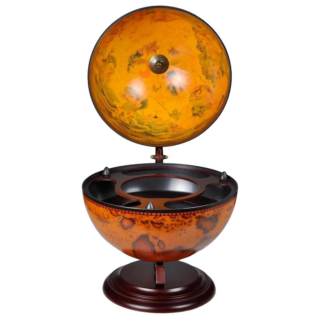 Wooden Rotating Wine Bar 16th Century Nautical Maps VidaXL Wooden ...
