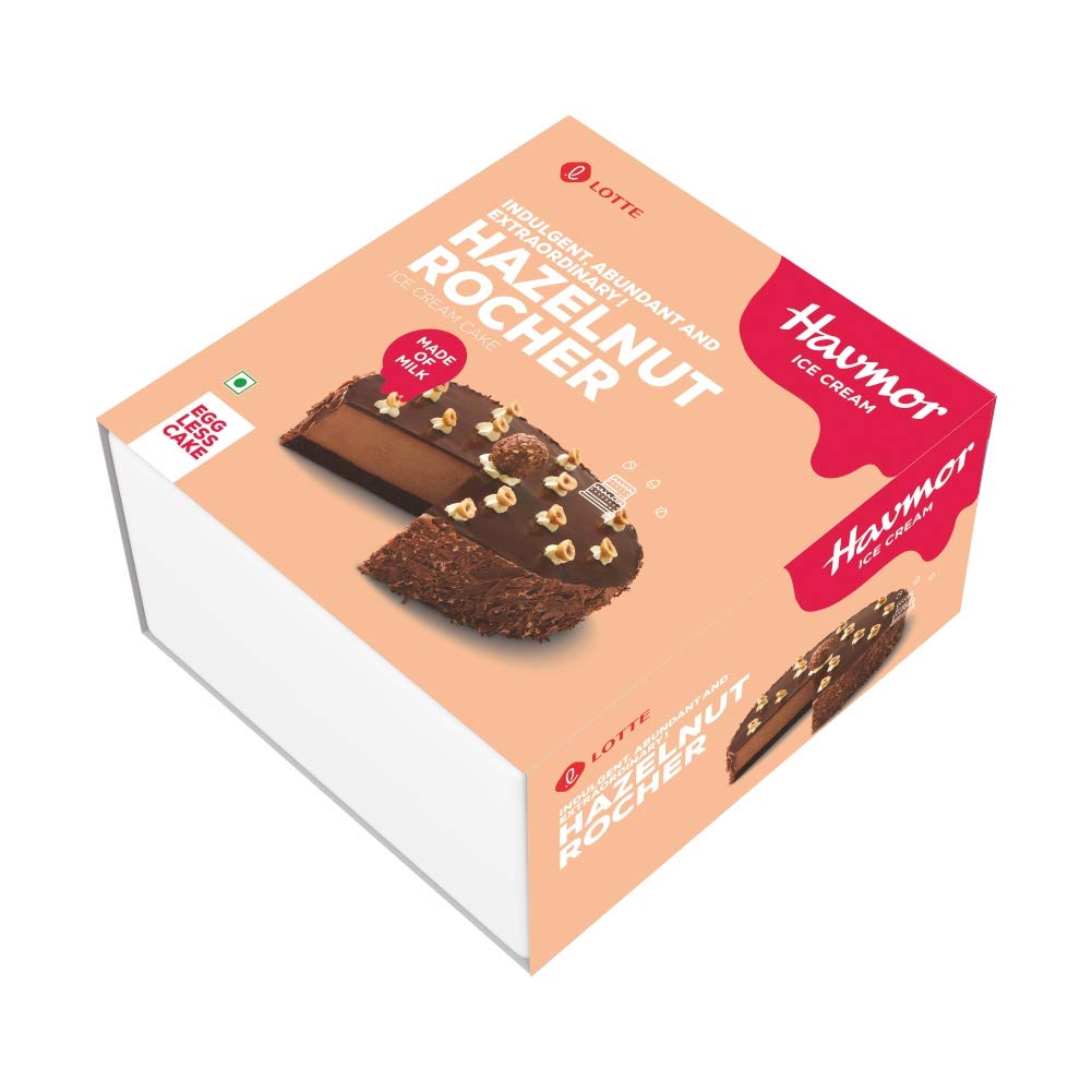 Havmor Hazelnut Rocher Cake Ice Cream, 1 L : Amazon.in: Grocery ...