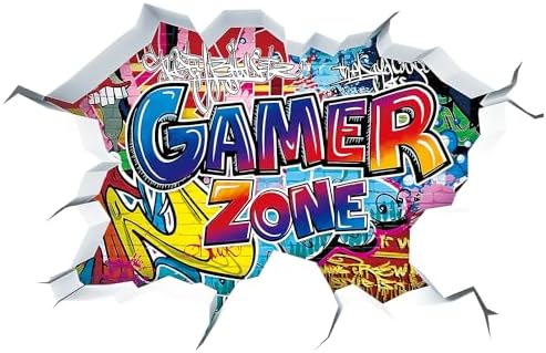 Amazon.com: 3D Game Wall Decals,Gaming Wall Stickers for Room Gamer ...