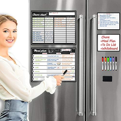 Magnetic Dry Erase Whiteboard Sheet for Kitchen Refrigerator,Stain ...