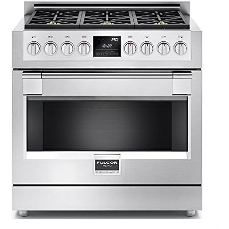 Amazon.com: Fulgor Milano F6PDF366S1 Sofia 36" Dual Fuel Professional ...