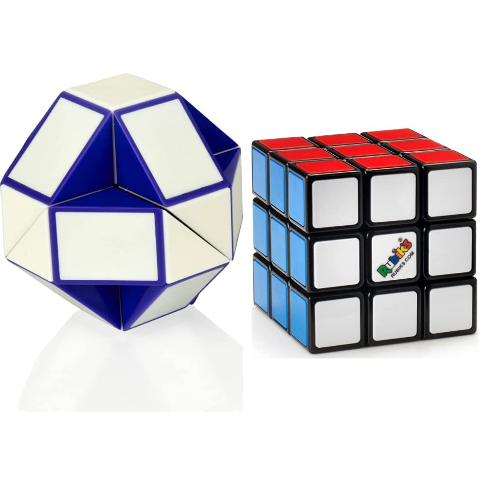Buy Rubik's Rubik’s Snake | Blue and White Fidget 3D Puzzle Toy, Bend ...