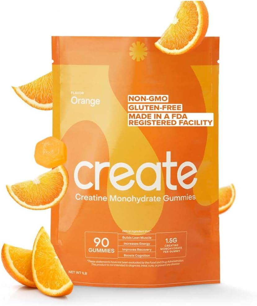 Amazon.com: Create Creatine Monohydrate Gummies for Men & Women - Boost ...
