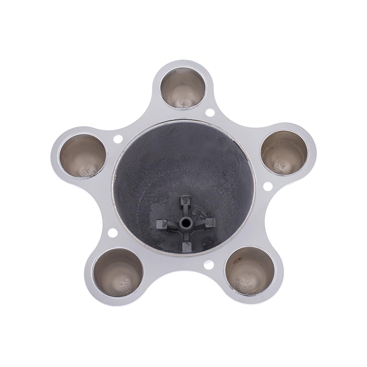 Cap De Roue Chrome Spider Bullet Center Wheel Hub Caps 5 Lug On 4 -1/2 ...