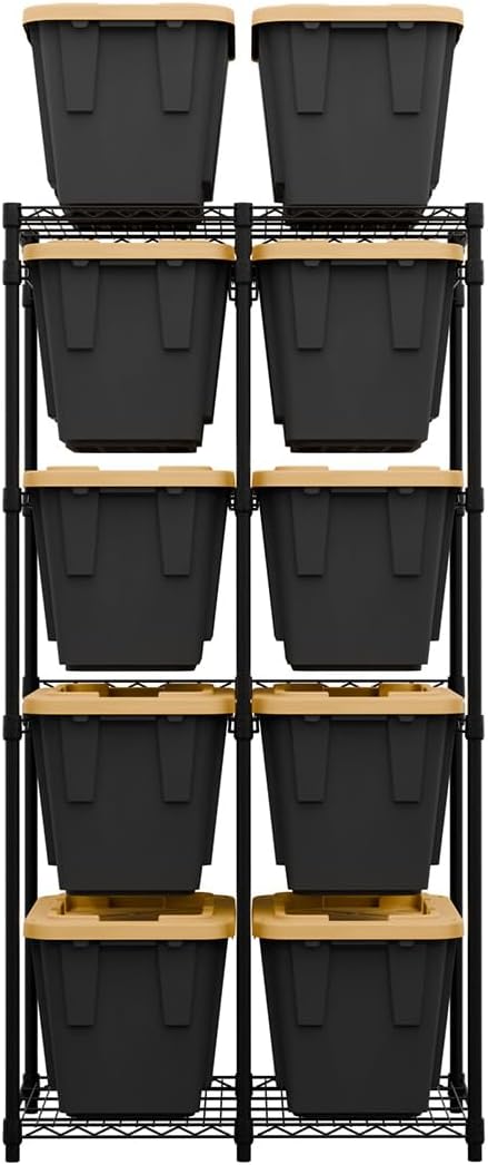 Amazon.com: Bin Warehouse DFAE2MBW0431-HD Heavy Duty 12 Tote Rack ...