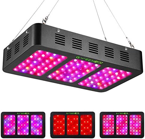 Amazon.com : 900W LED Grow Light Full Spectrum with Veg&Bloom Switch ...