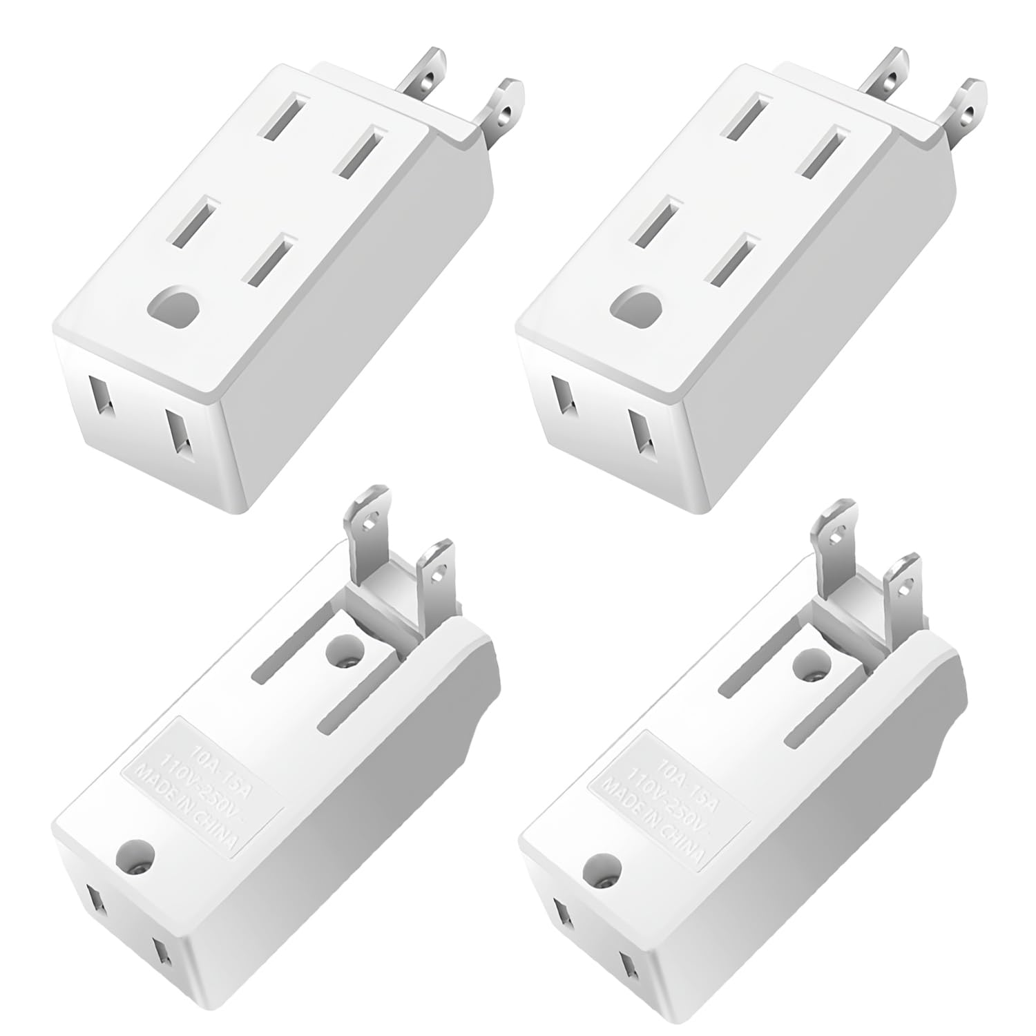 Amazon.com: Multi Plug Outlet Extender,AC Flat Plug Adapter Outlet,Mini ...
