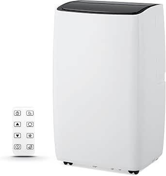 Amazon.com: Smart 12,000 BTU Portable Air Conditioner Cools Up to 500 ...