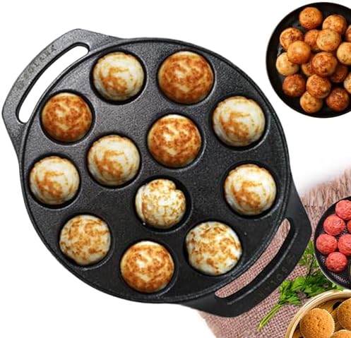 Buy Hawkins Futura 16 cm Cast Iron Appe Pan, Non Stick Paniyaram Pan ...