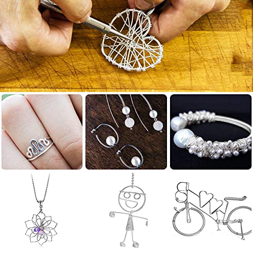 Aluminium wire 1mm x 20m, Bendy Craft Wire, Silver Plated Jewellery ...